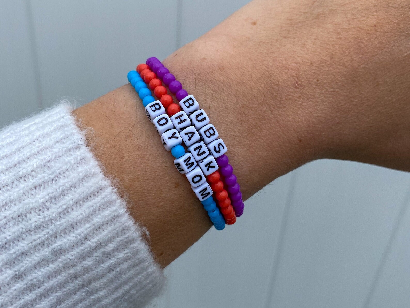 Custom Friendship Bracelet Personalized Name Bracelet Beaded | Etsy