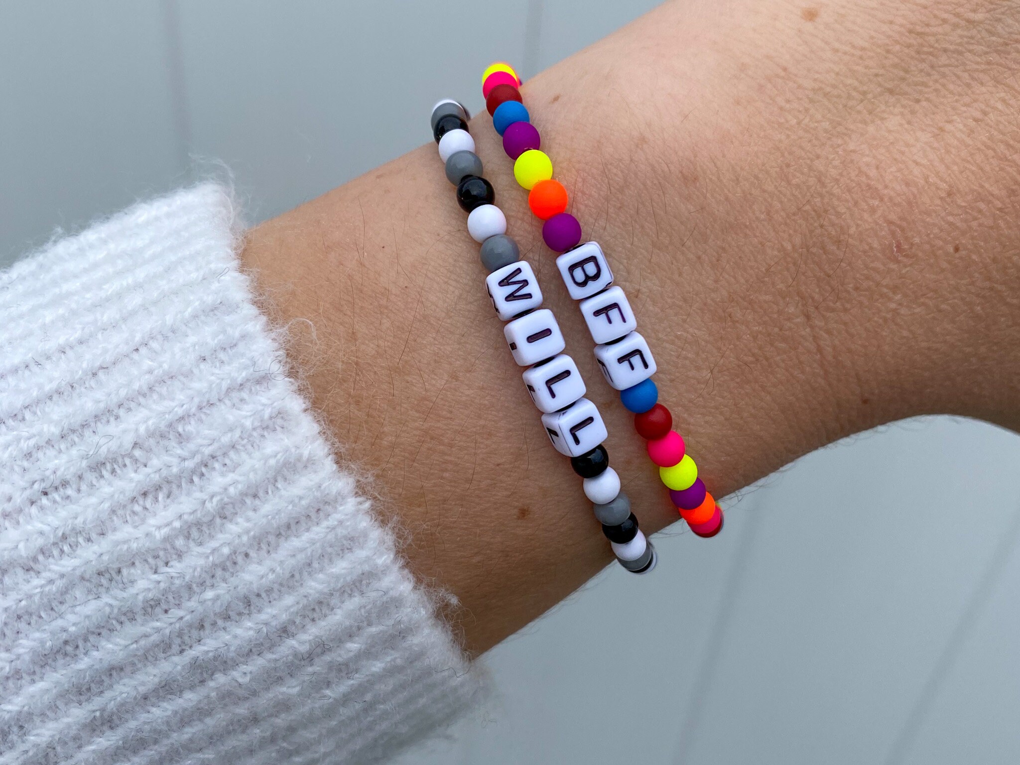 Custom Friendship Bracelet Personalized Name Bracelet Beaded | Etsy