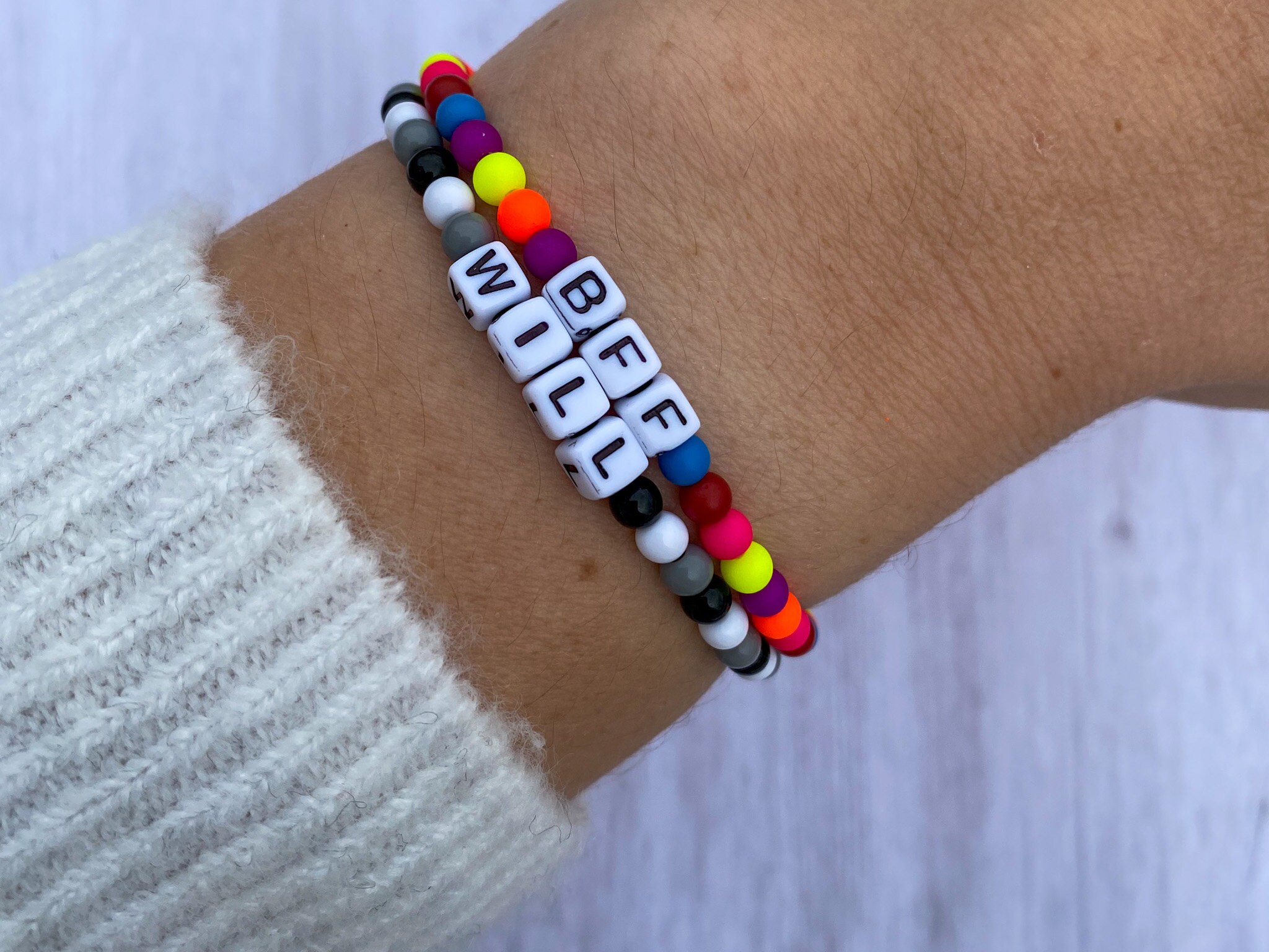 Custom Friendship Bracelet Personalized Name Bracelet Beaded | Etsy