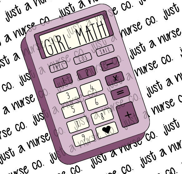 Girl Math Calculator - Etsy