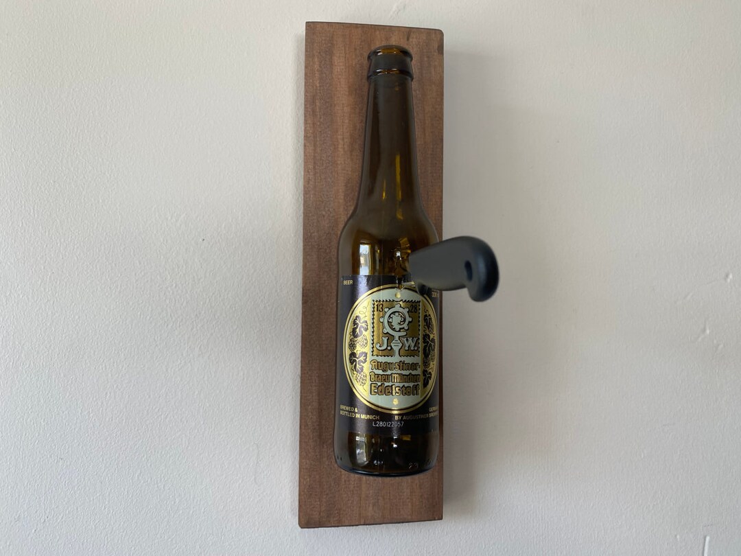 Dead Augustiner-brau Beer Bottle, Glass Bottle, Bar Decor, Wall Decor ...