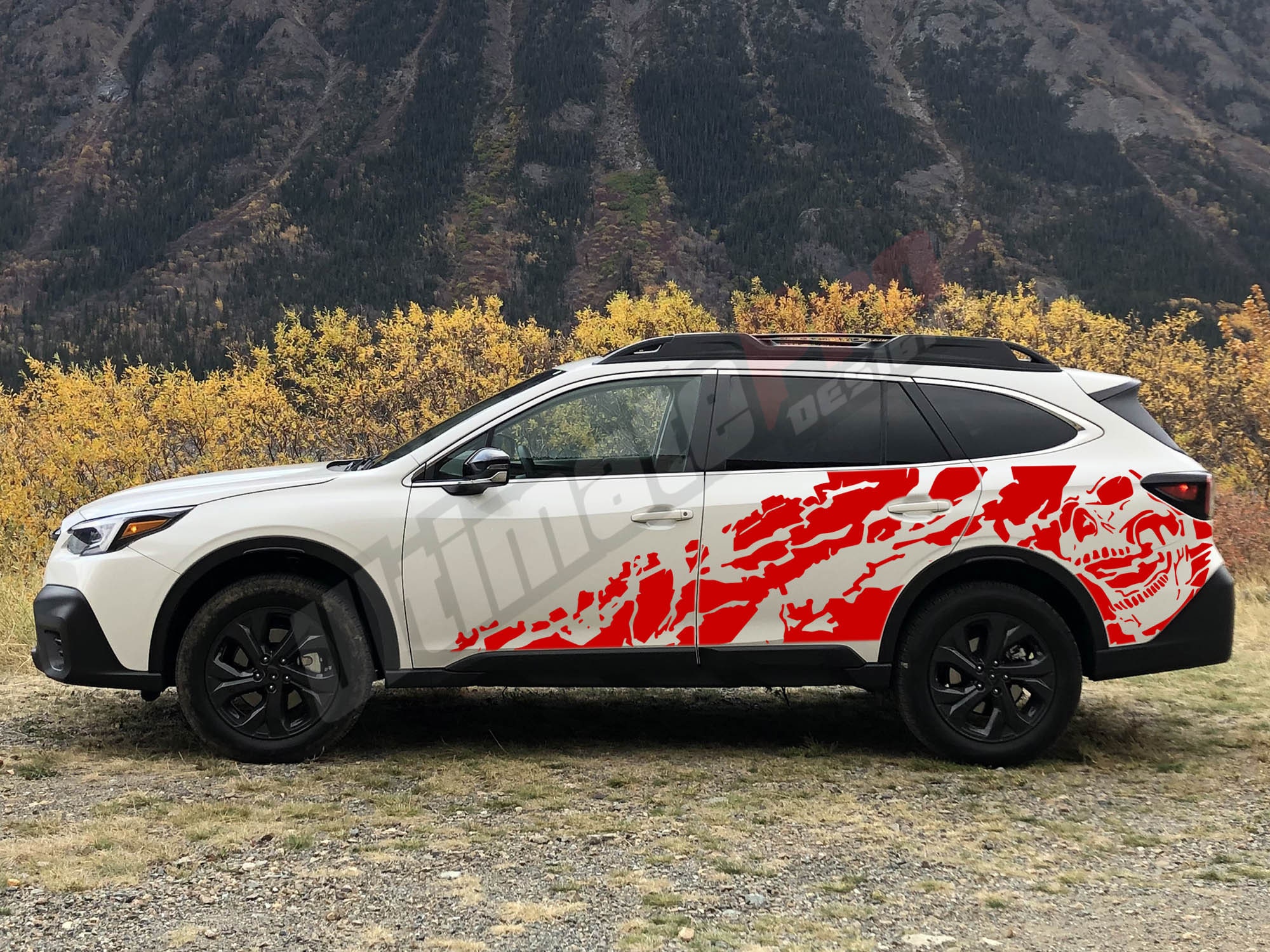 Scull Decals Compatible With Subaru Outback Sport 2015 2019 2020 Stripe ...