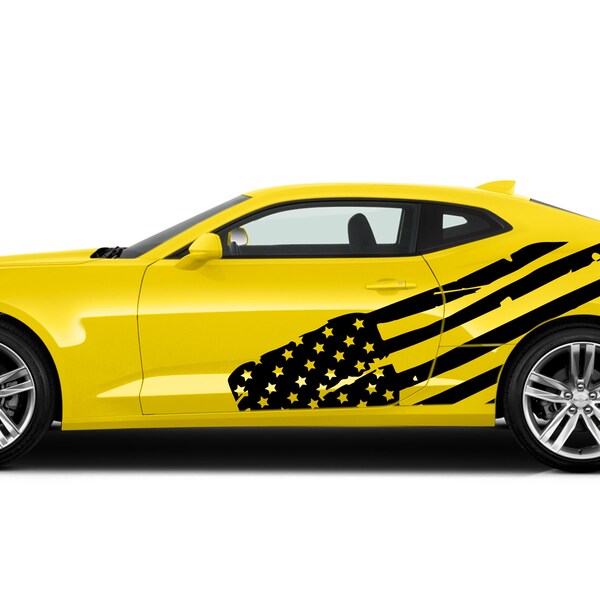 American Flag Decal Camaro - Etsy