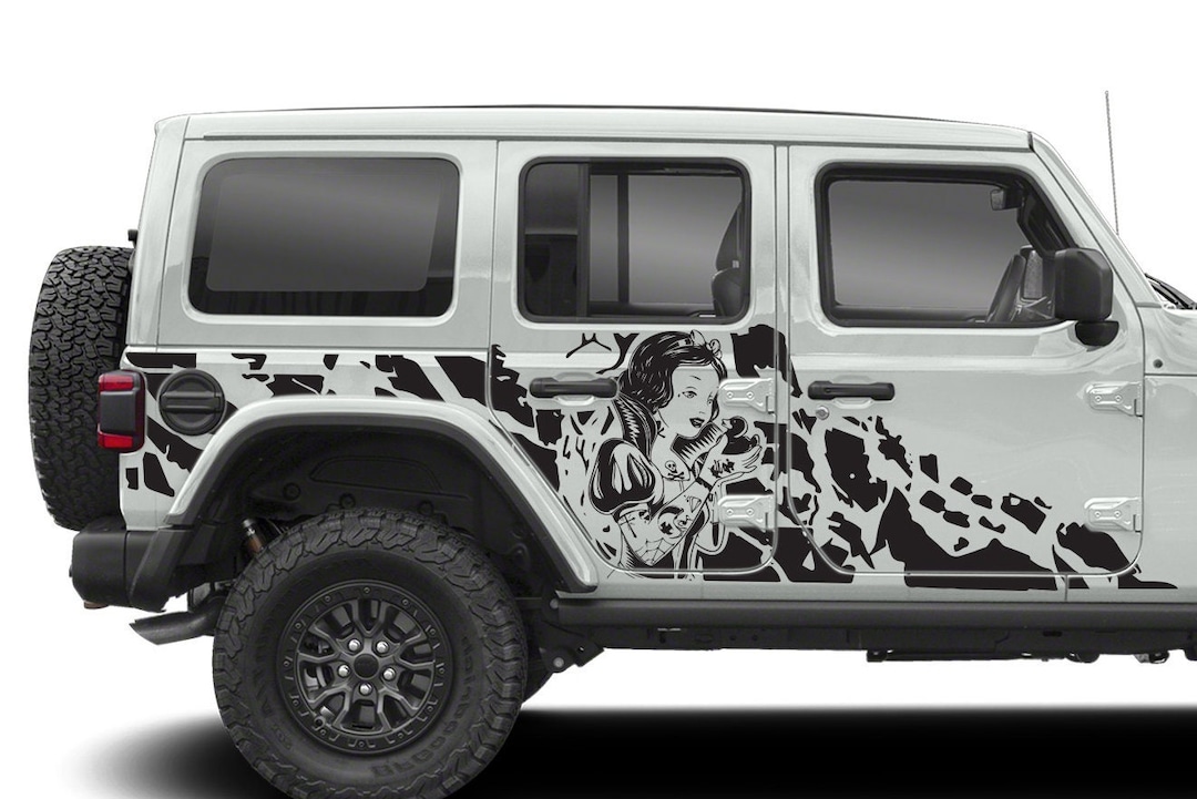 Sticker Side Doors Decal Compatible With Jeep Wrangler JL 2019 2020 ...