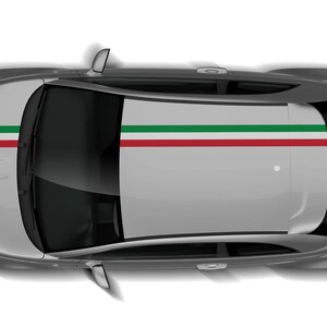 Italian Flag Full Body Stripes Decals Stickers Vinyl Sport Racing Lines ...