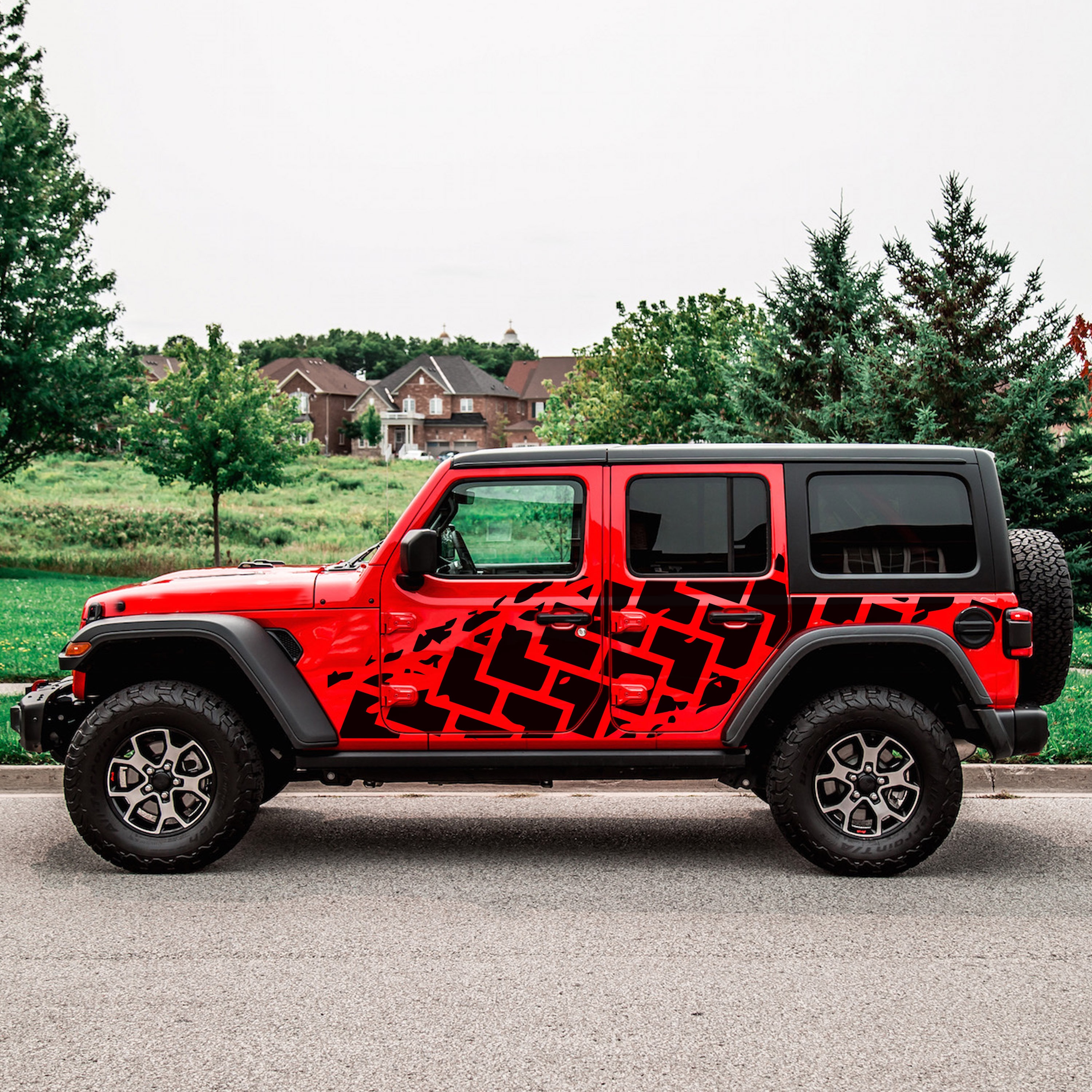 Sticker Side Doors Sport Decal Compatible With Jeep Wrangler JL 2018 ...