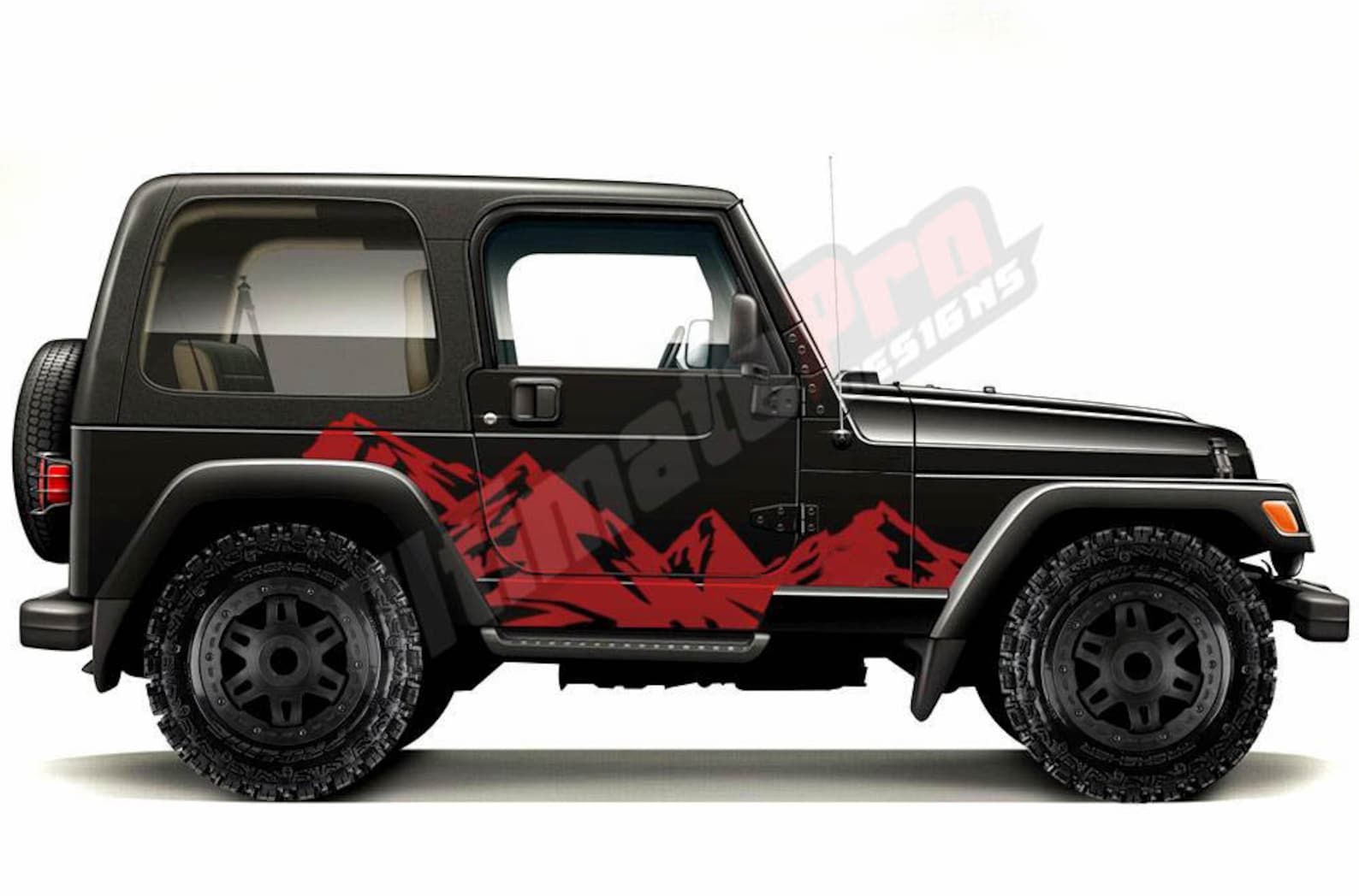 Side Doors Mountains Sticker Sport Decal Vinyl Compatible With - Etsy