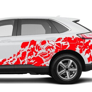 Nightmare Skull Decal Sticker Graphic Design Compatible With Ford Edge ...