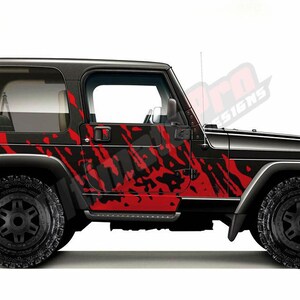 Mud Splash Sticker Sport Decal Compatible With Jeep Wrangler TJ 2003 ...