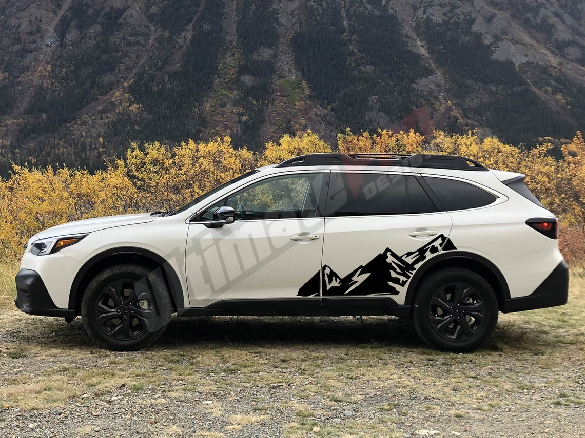 Decal Sticker Mountains Compatible with Subaru Outback 2017 | Etsy