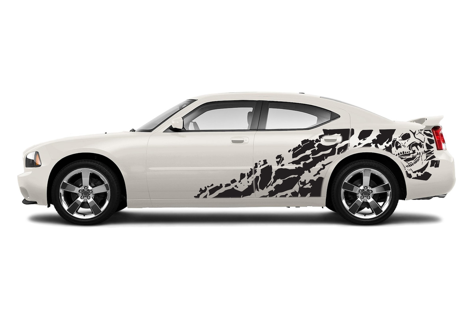 Nightmare Skull Decals Sticker Vinyl Wrap Graphic Design Compatible ...