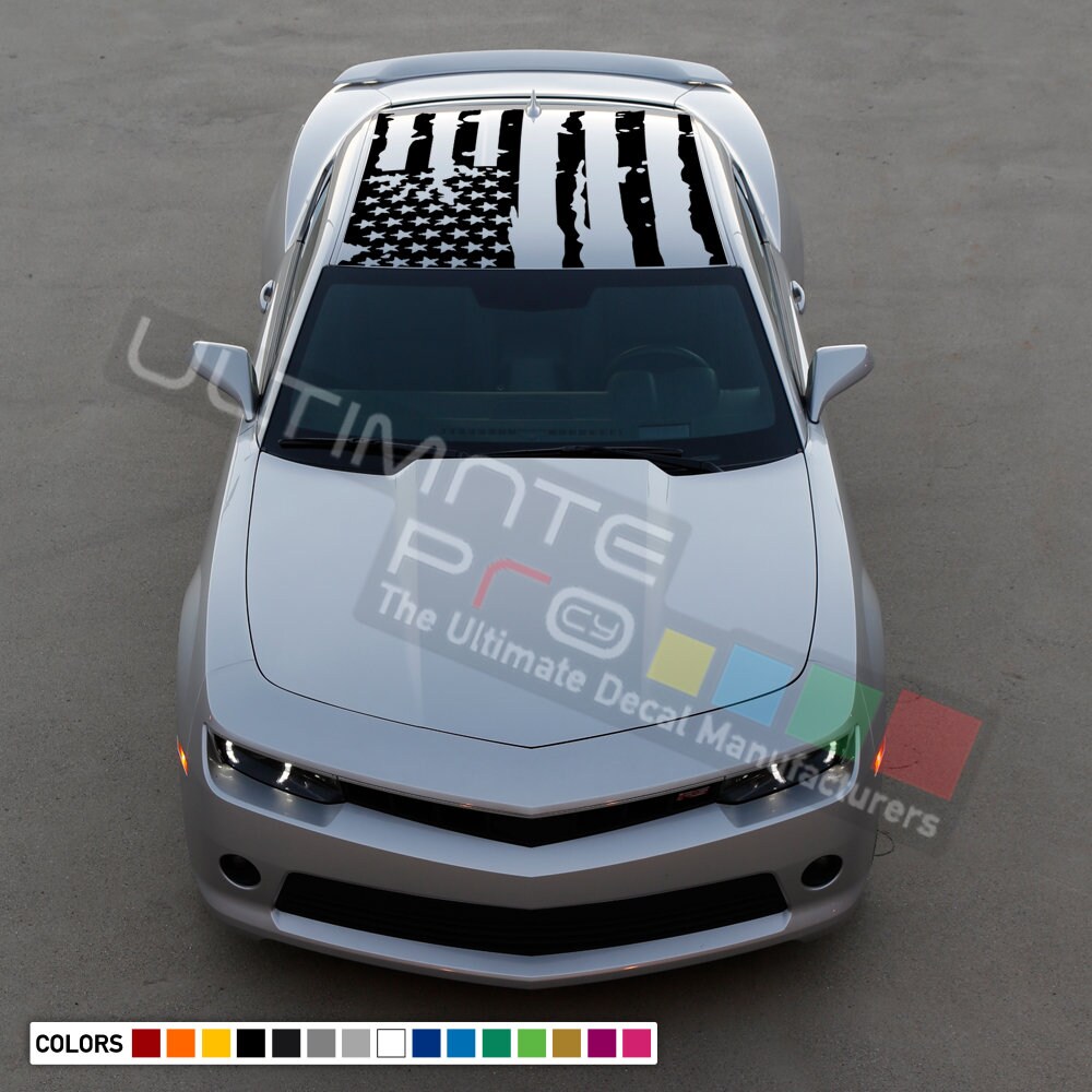 Top Roof Flag Decal Sticker Sports Compatible With Chevrolet - Etsy