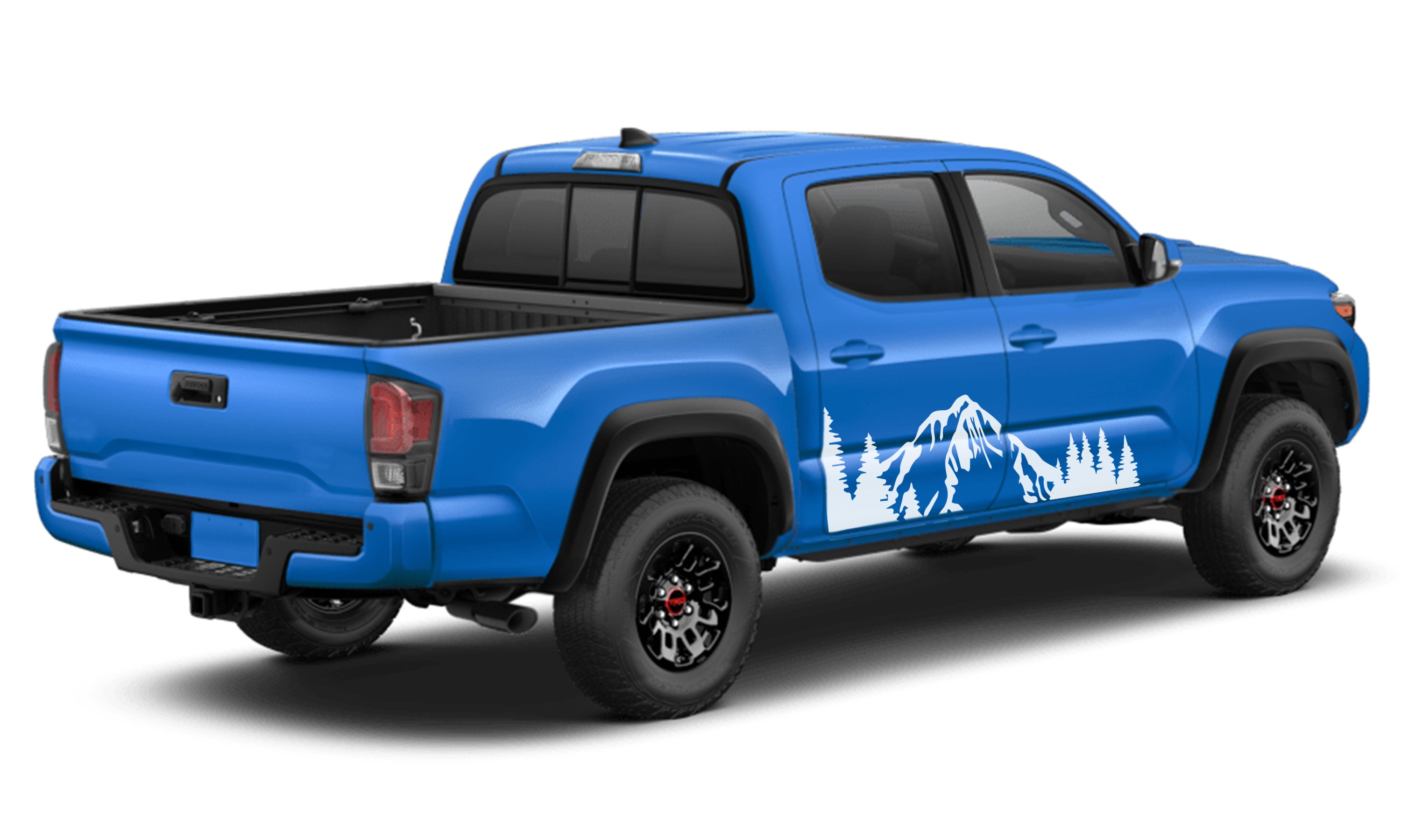 Decal Sticker Sport Mountains Forest Compatible With Toyota Tacoma 2005 ...