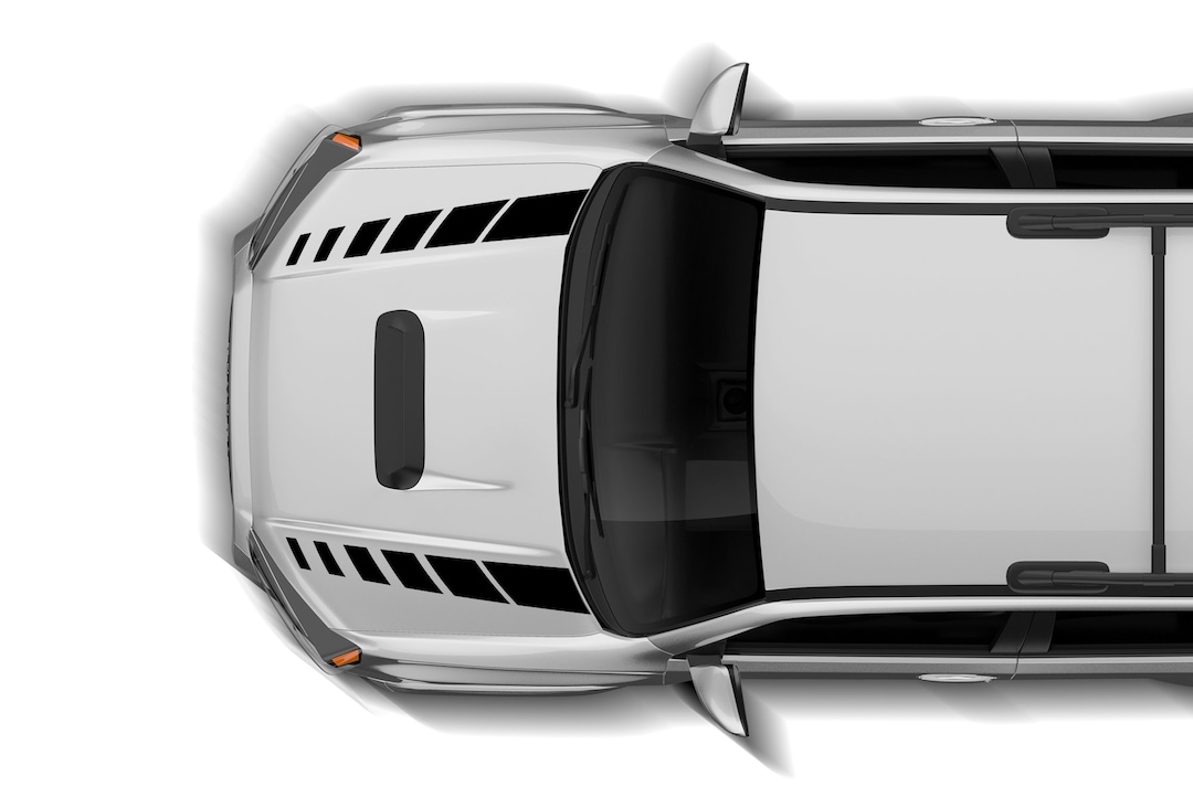 Hood Sport Stripes Decal Vinyl Graphic Design Sticker Compatible With ...