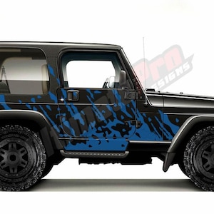 Mud Splash Sticker Sport Decal Compatible With Jeep Wrangler TJ 2003 ...
