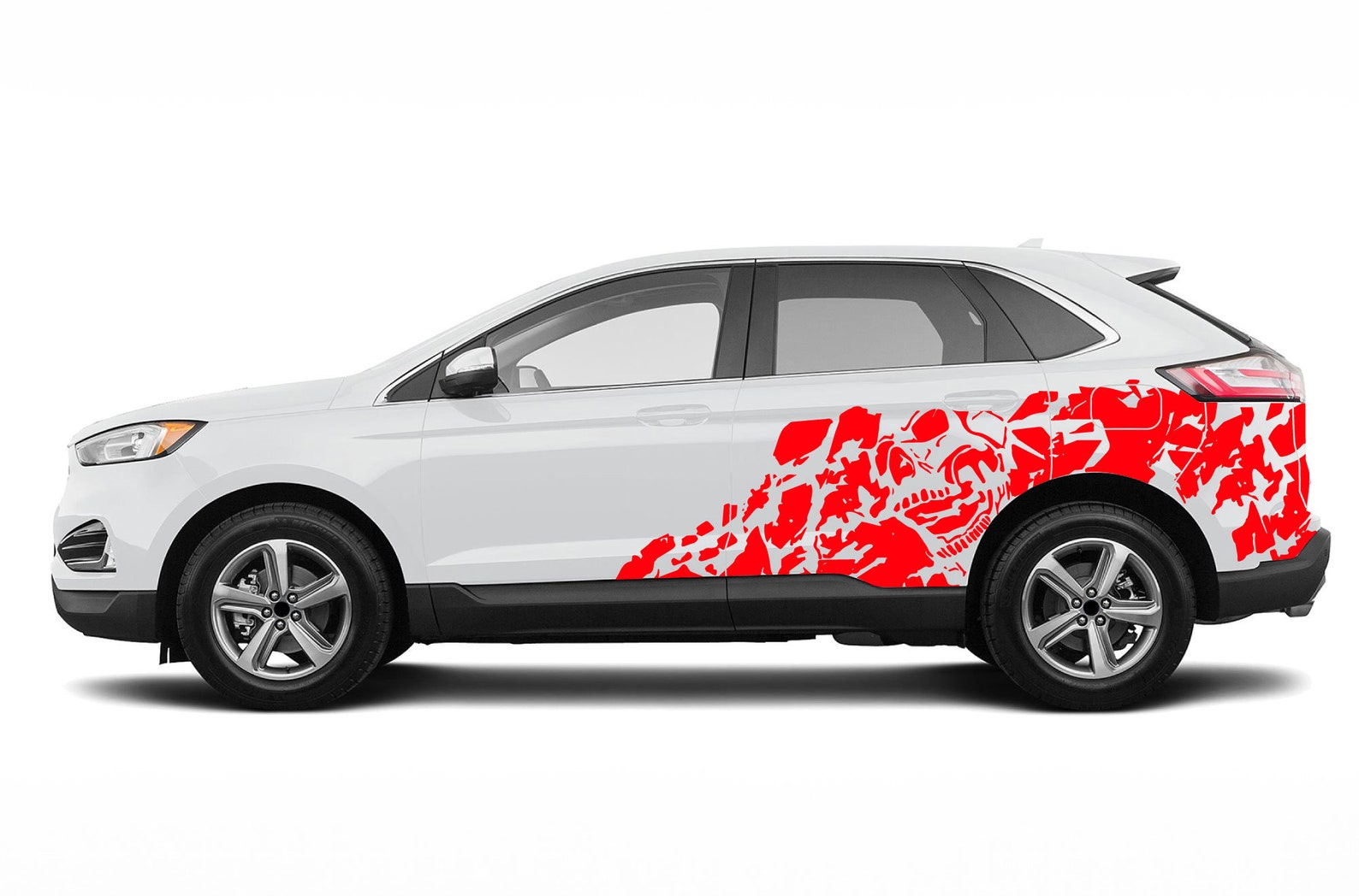 Nightmare Skull Decal Sticker Graphic Design Compatible With Ford Edge ...