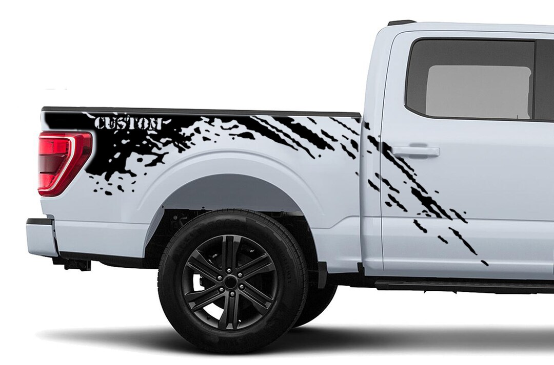 Mud Splash Custom Name Decal Compatible With Ford F150 Super Crew Cab ...