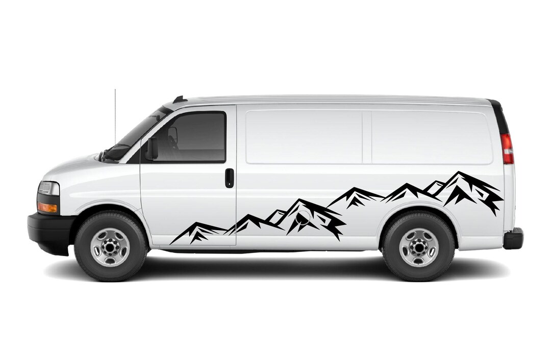 Mountains Graphic Design Stickers Decals Vinyl Compatible With GMC ...