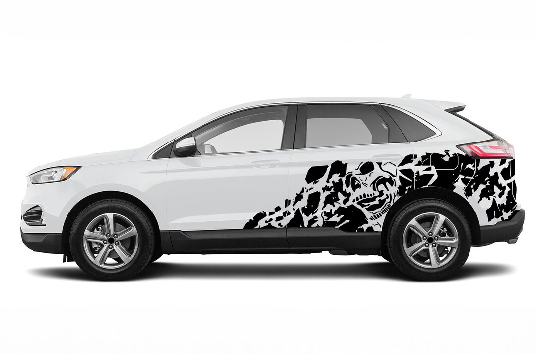 Nightmare Skull Decal Sticker Graphic Design Compatible With Ford Edge ...
