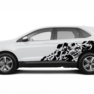 Nightmare Skull Decal Sticker Graphic Design Compatible With Ford Edge ...