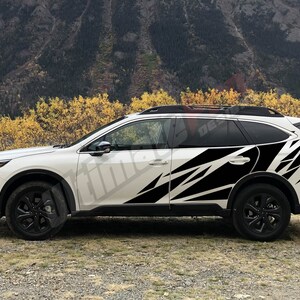 2x Pattern Decal Compatible With Subaru Outback Door Wrap Decal Sticker ...