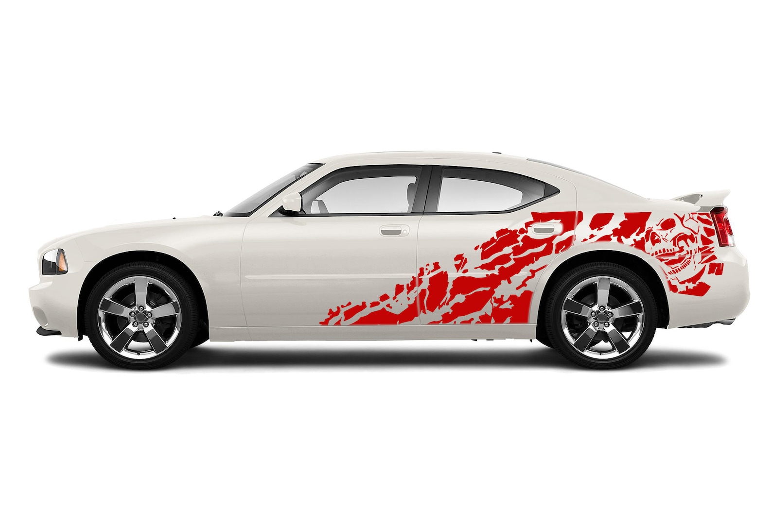 Nightmare Skull Decals Sticker Vinyl Wrap Graphic Design Compatible ...