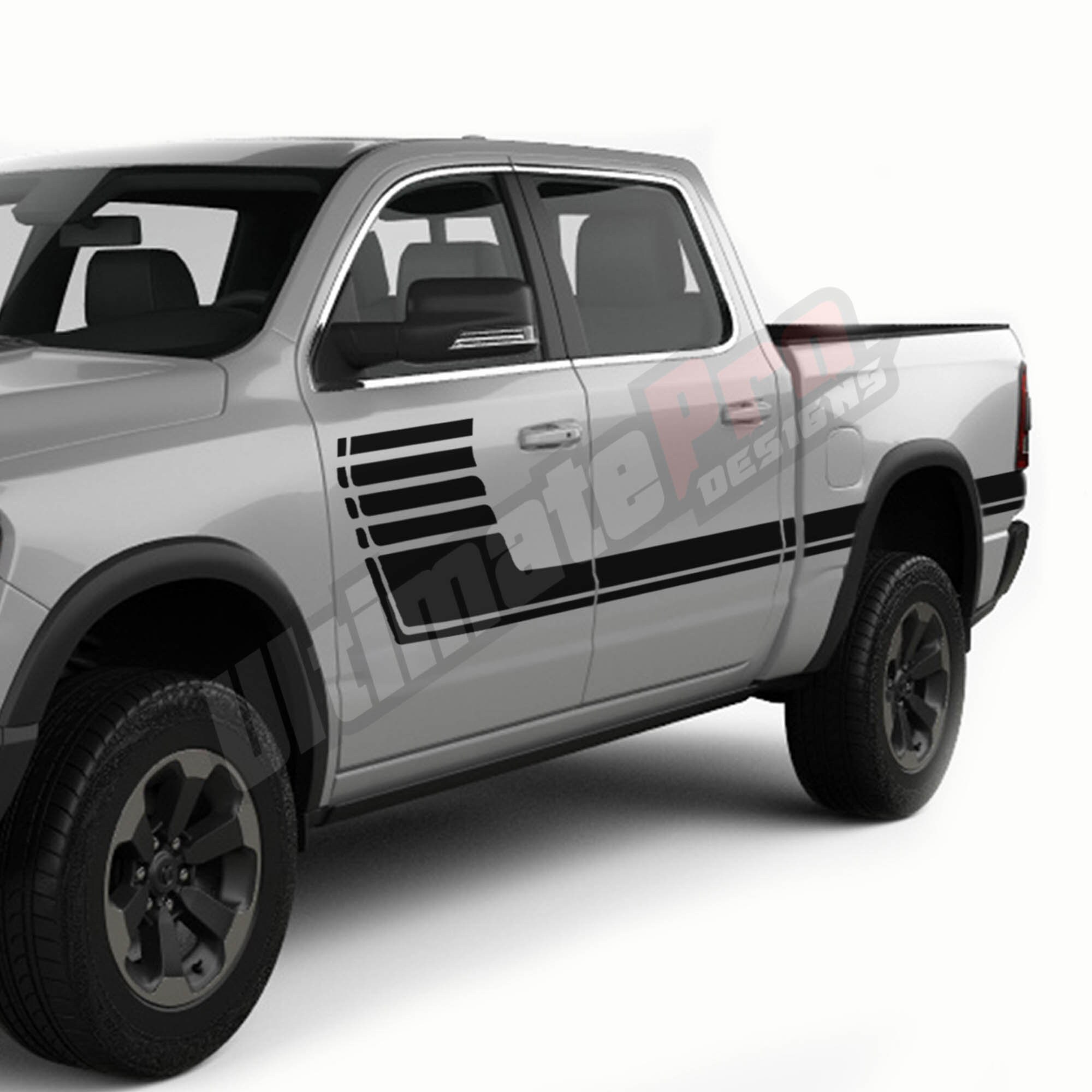 2x Decal Sticker Compatible With Dodge Ram 1500 Crew Cab 2009 - 2020 ...