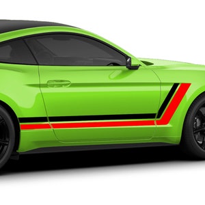 Double Scrambler Decal Stripe Compatible With Ford Mustang Side Door ...