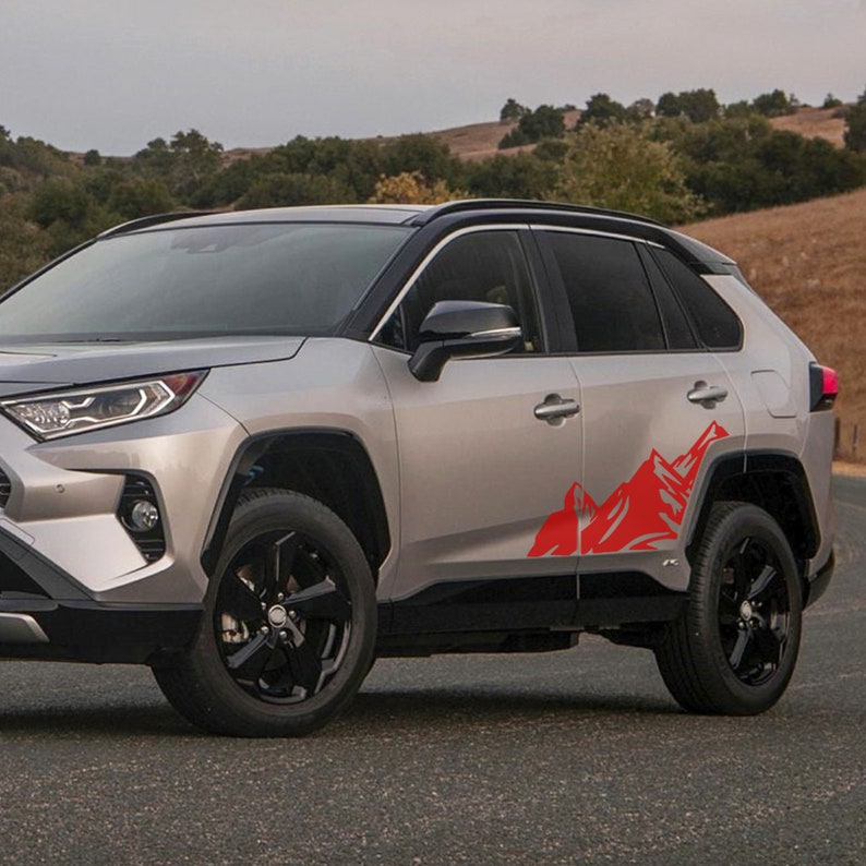 Mountains Decal Compatible With Toyota Rav4 2019 2020 SUV Hybrid Vinyl ...
