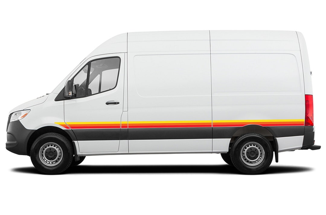 Retro Stripes Graphics Stickers Decals Vinyl Compatible With Mercedes ...