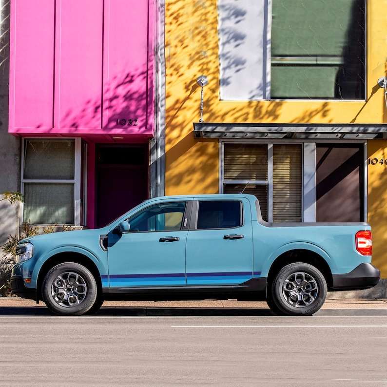 Side Door Retro Stripes Decal Stickers Graphics Compatible With Ford ...