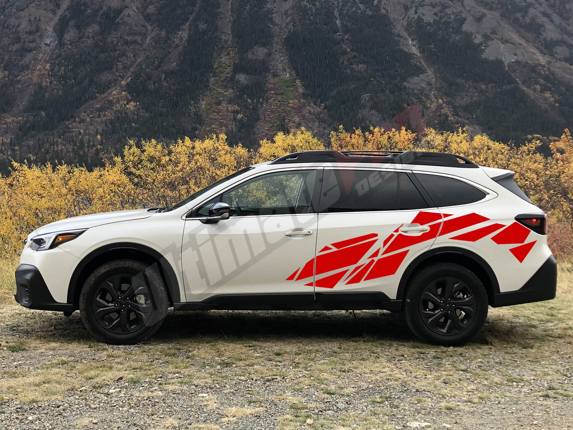 Set of Vinyl Wrap Compatible With Subaru Outback 2015 - 2020 Full Body ...