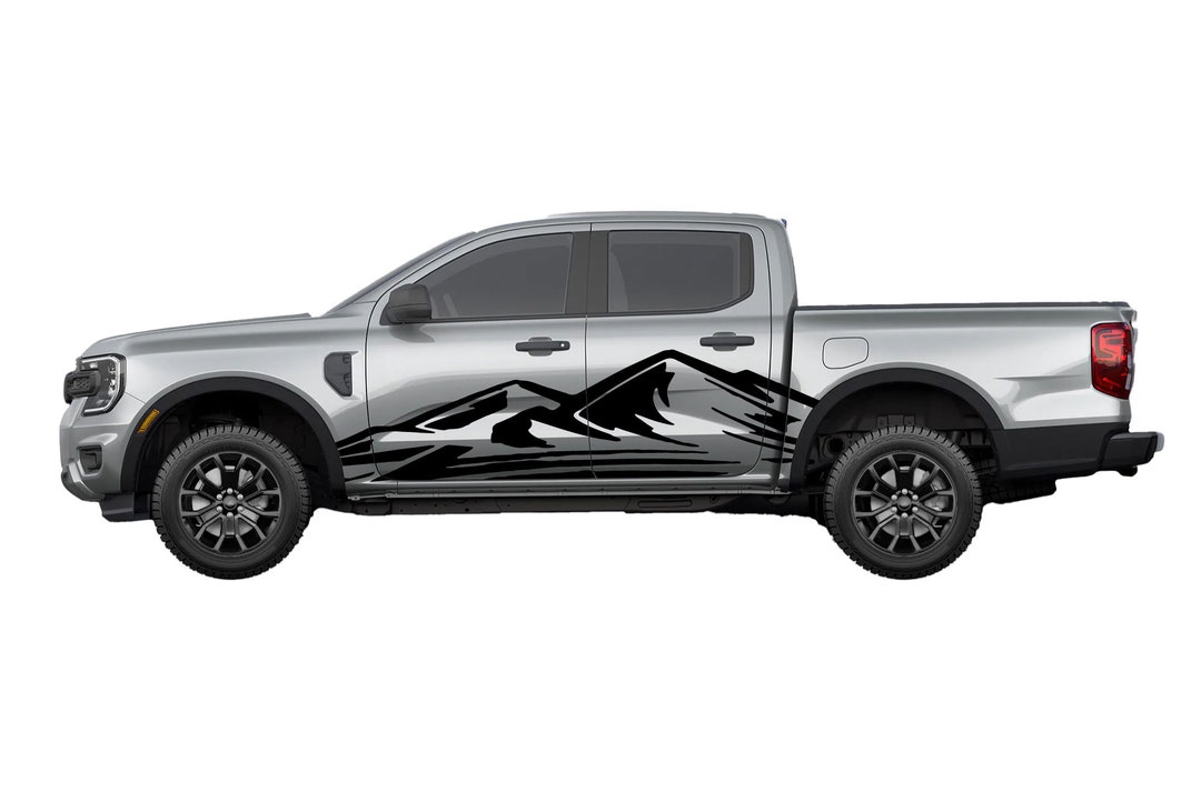 Mountains Doors Graphic Design Decal Sticker Compatible With Ford ...