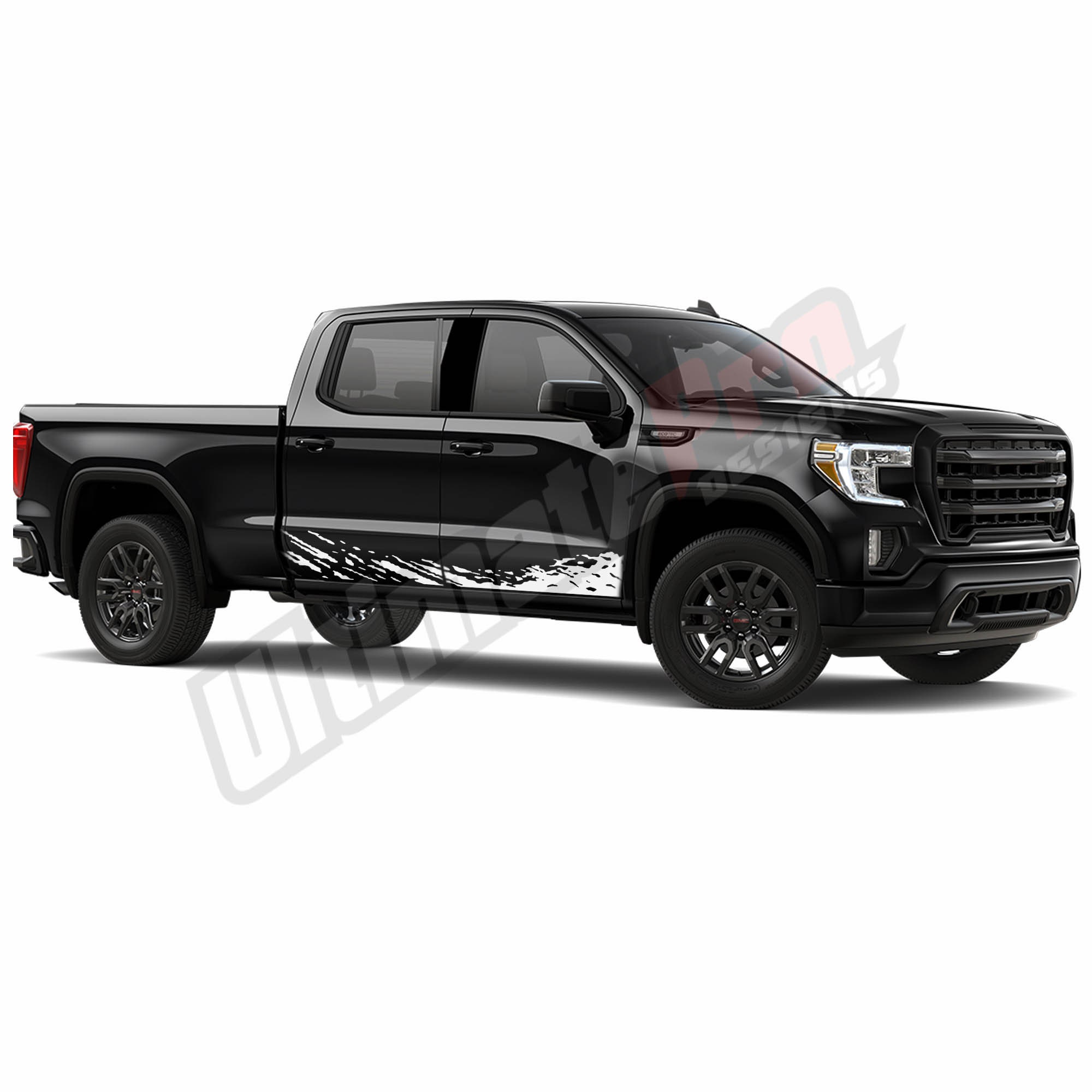 2x Sticker Sport Decal Vinyl Side Doors Mud Splash Compatible With GMC ...
