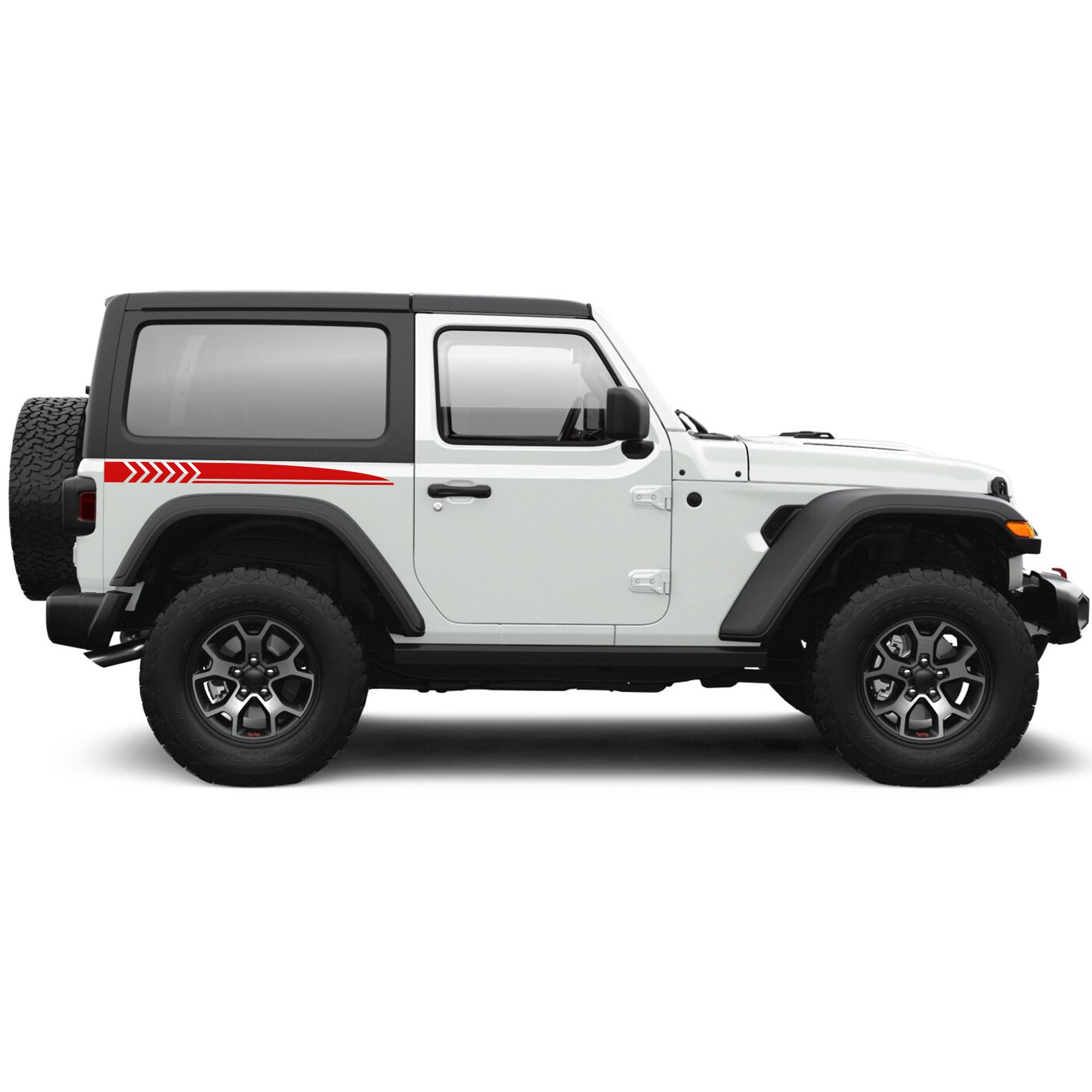 Set of Vinyl Sticker Side Decal Compatible With Jeep Wrangler - Etsy