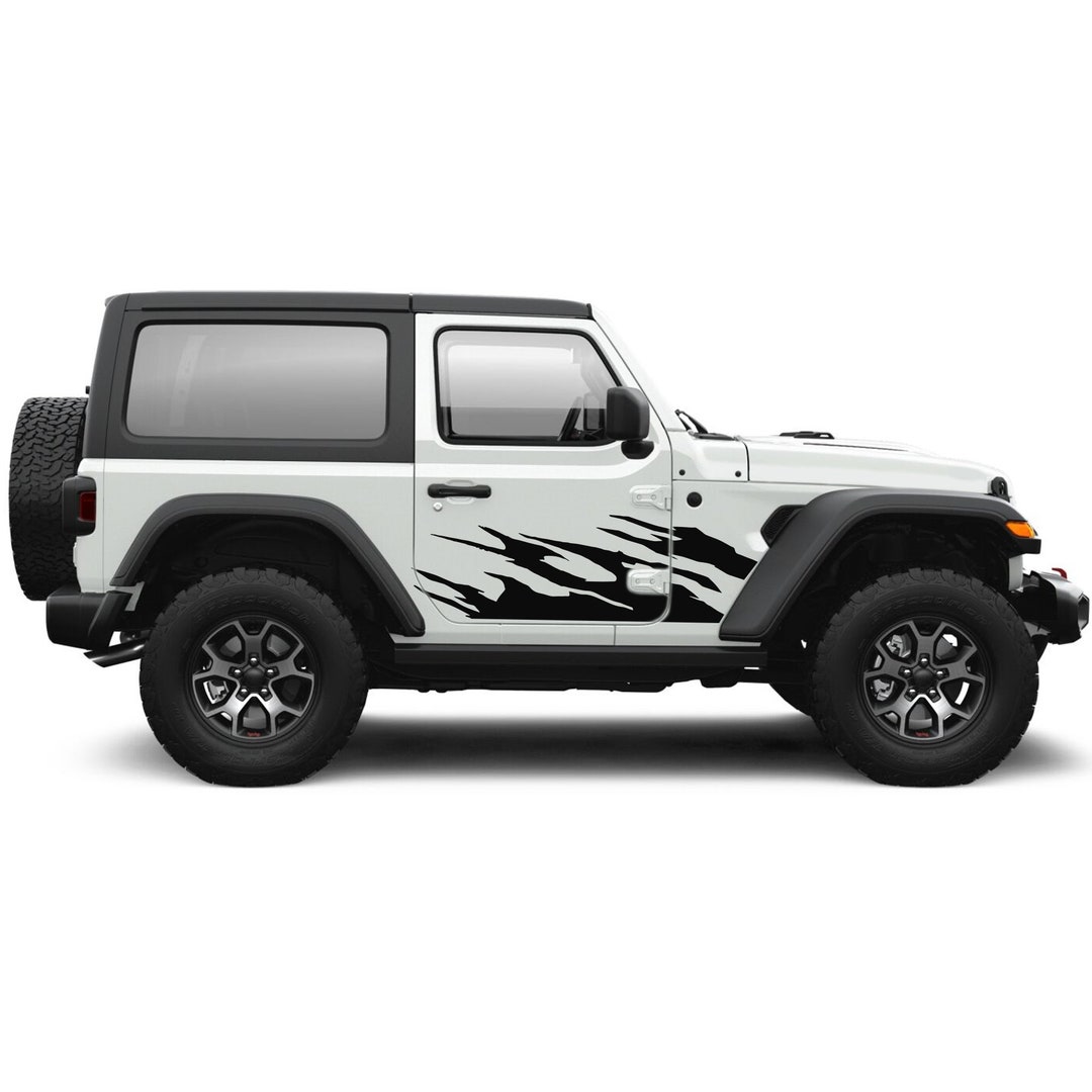 Sticker Side Flames Decal Compatible With Jeep Wrangler JL 2019 2020 ...