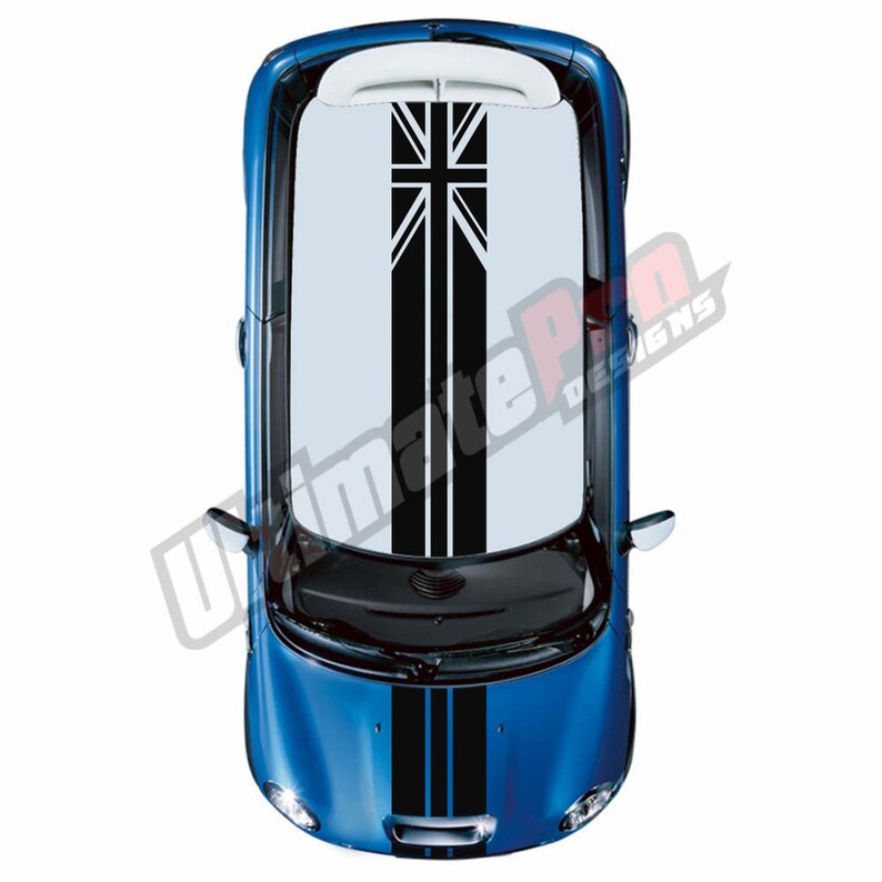 Racing Sticker Stripes Front Hood Roof Compatible With Mini | Etsy