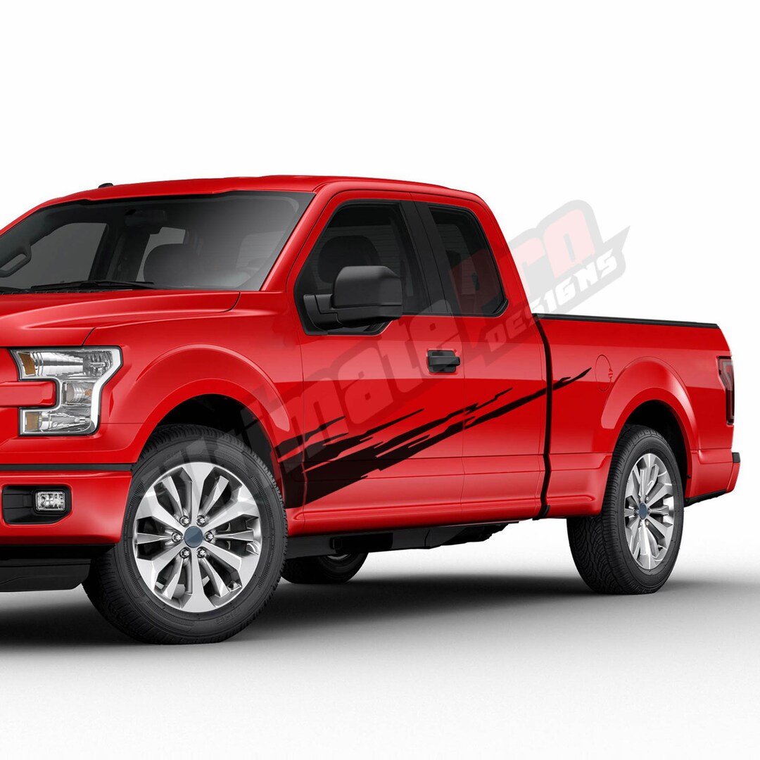 Decal Compatible With Ford F150 Super Cab 2009 - Present Mirror Fender ...