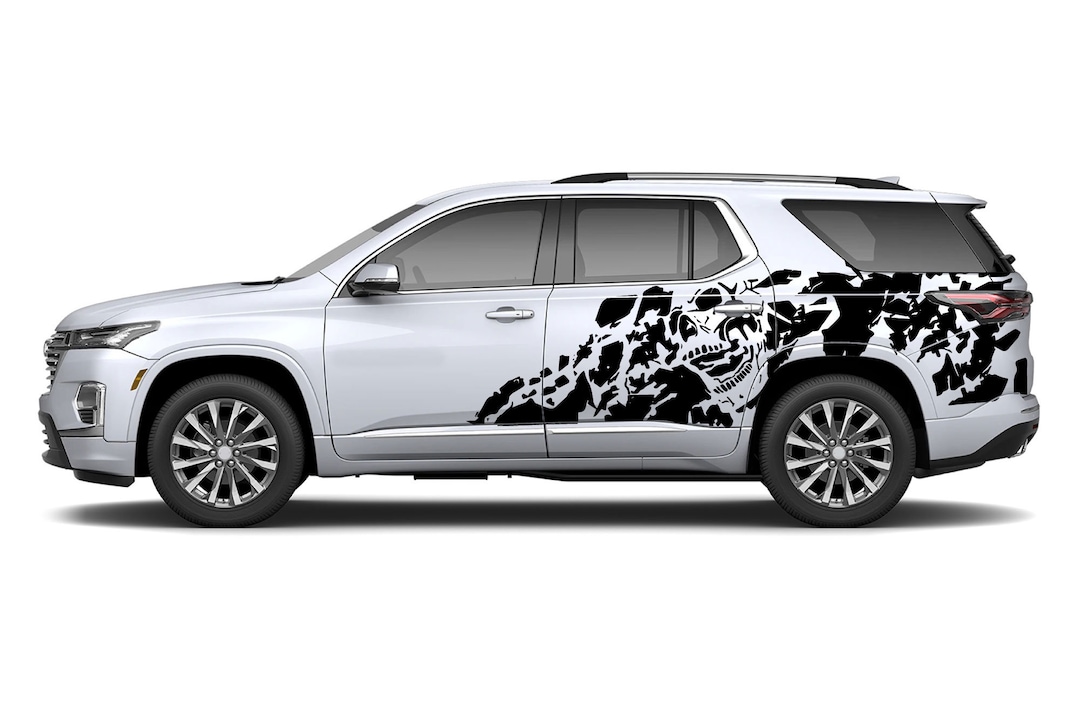 Nightmare Skull Decal Sticker Graphic Design Compatible With Chevrolet ...