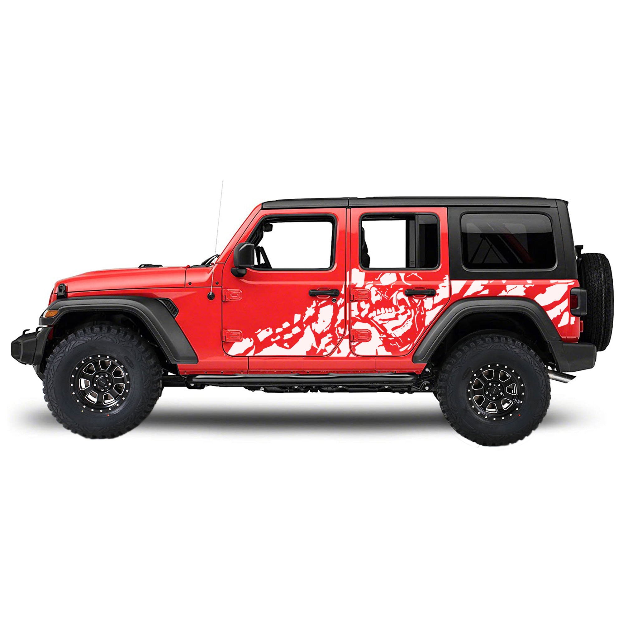 Nightmare Side Graphics Decals Compatible With Jeep Wrangler JL 2018 ...