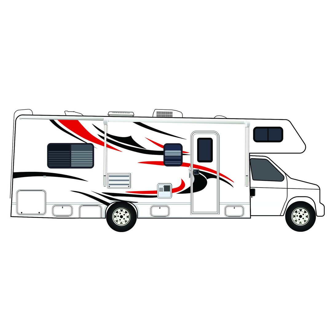 Motorhome Decals RV Vinyl Kits Red-black Sport Arrows Graphics - Etsy