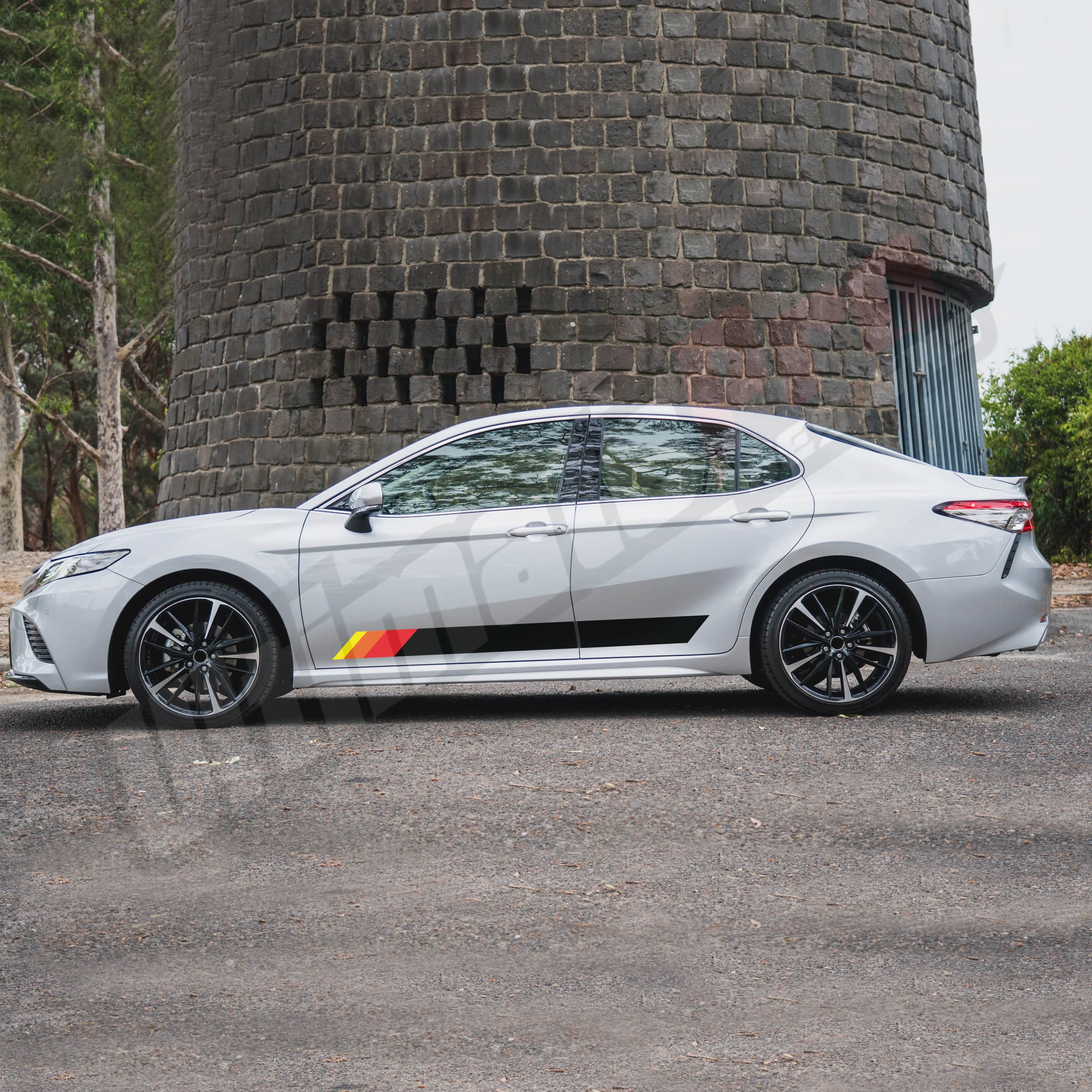 Set of Sport Stripes Decal Sticker Compatible With Toyota Camry LE Side ...