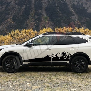 Sports Vinyl Door Left and Right Side 2 X Mountains Decal Sticker ...