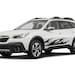 2x Flames Decals Compatible With Subaru Outback 2015 2016 2017 2018 ...