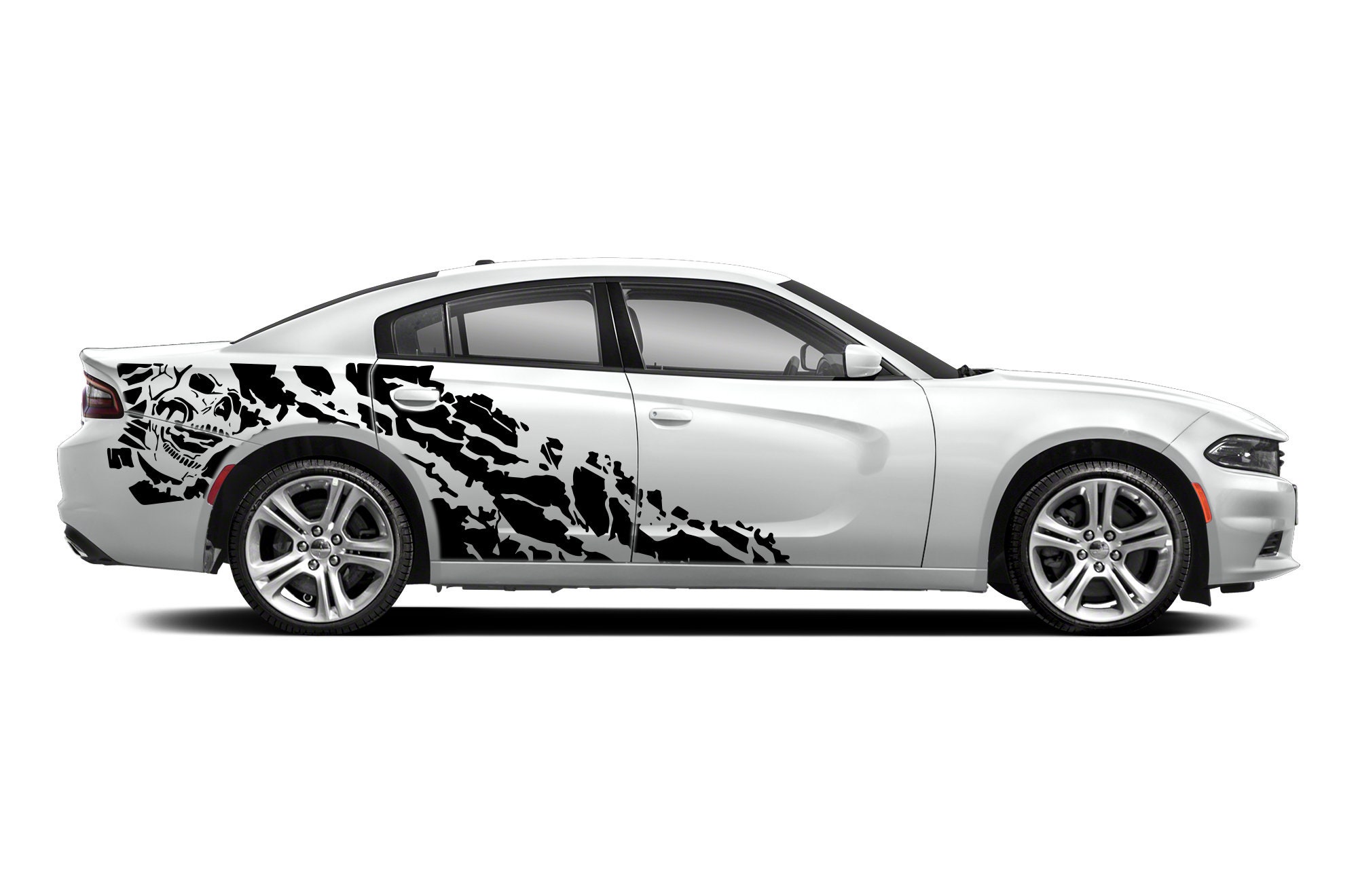 Nightmare Skull Decals Sticker Vinyl Wrap Graphic Design Compatible ...