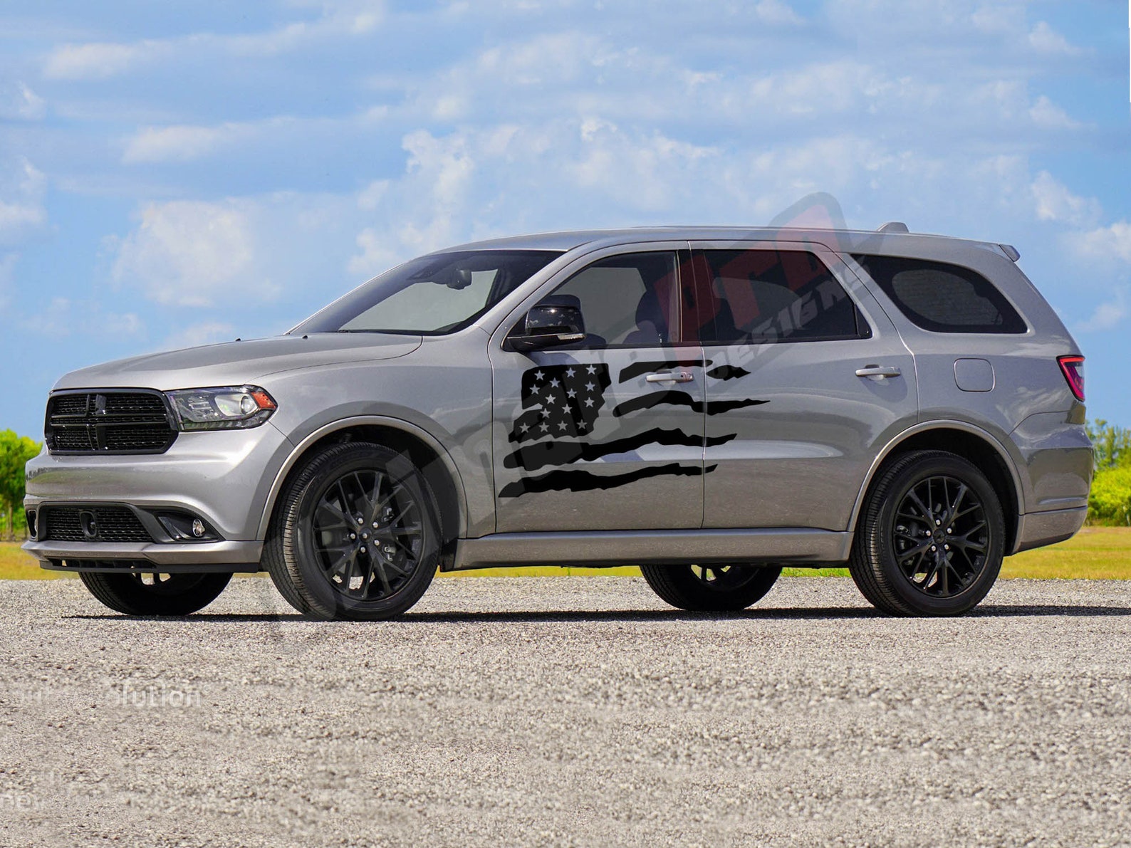 Pair of Decal Sticker Vinyl Compatible With Dodge Durango Sport 2015 ...