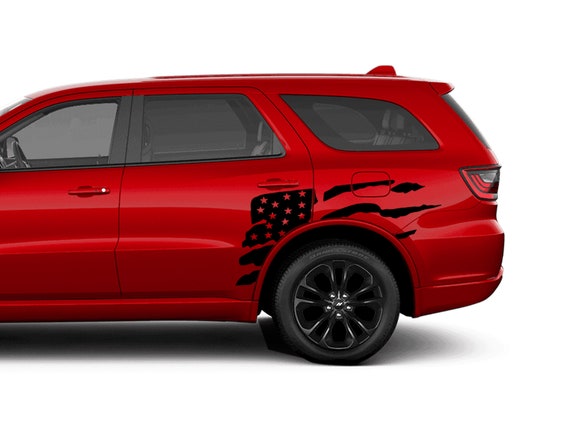 Pair Of Decal Side doors US Flag American Sticker Vinyl | Etsy