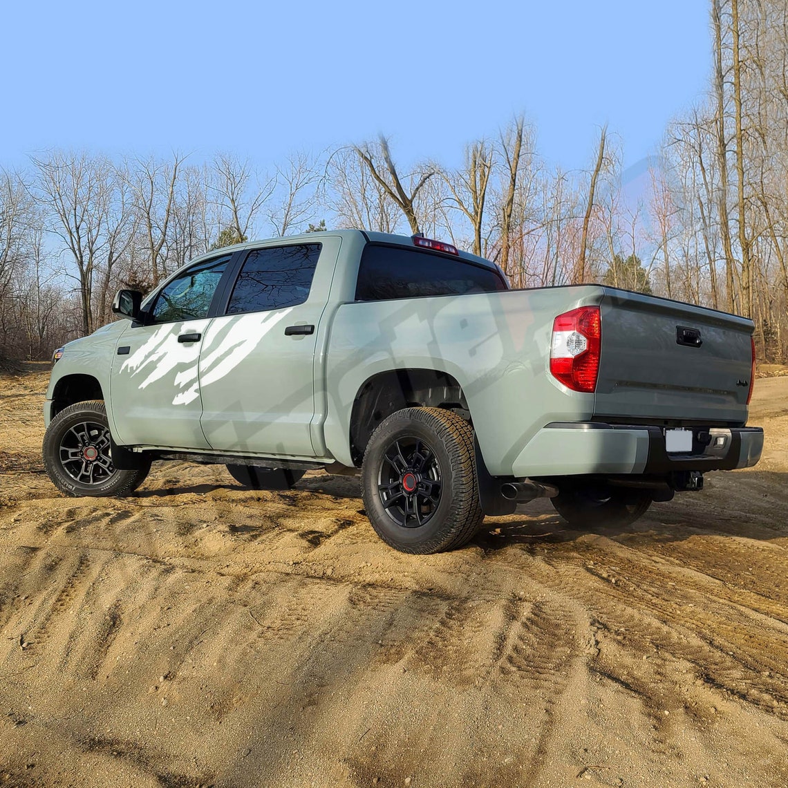 Sticker Sport Decal Vinyl Compatible With Toyota Tundra Crewmax Side ...