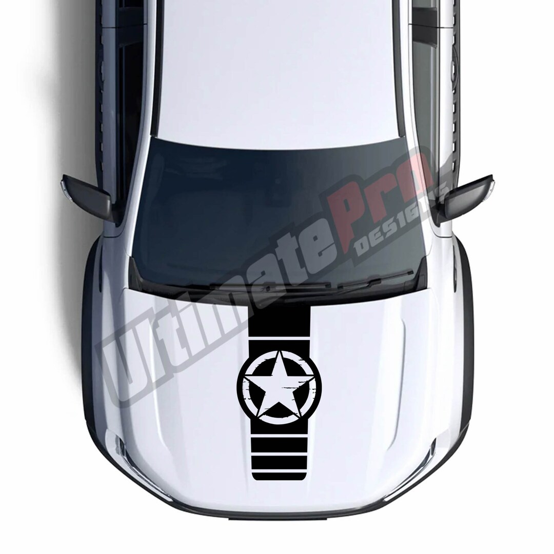 Hood Edge Sport Stripes Compatible With Ford Ranger Crew Cap 2019 ...