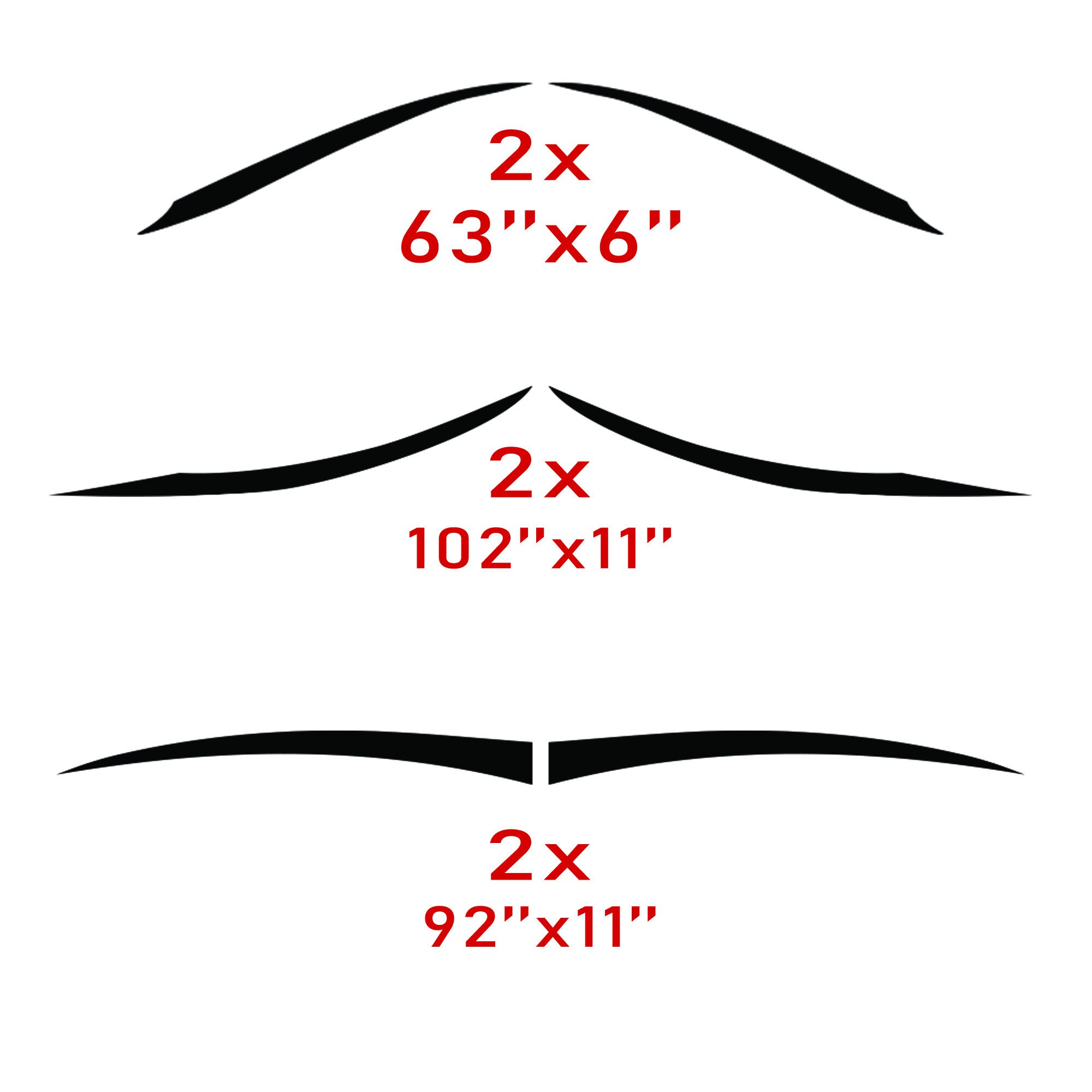 Motorhome Decals RV Vinyl Kits Red-black Sport Arrows Graphics - Etsy